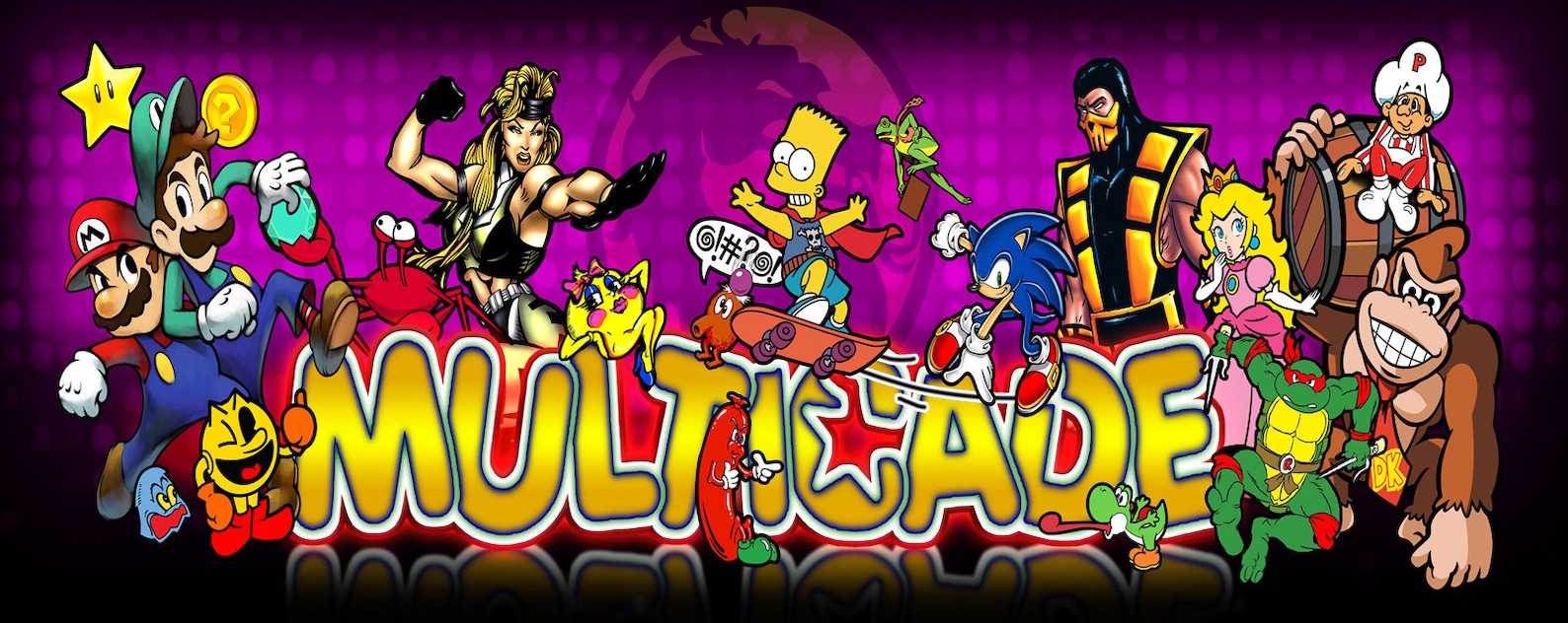 Mame Arcade Multicade Marquee for Reproduction Header/backlit Sign - Etsy