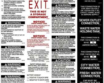 Warning Decals - Etsy