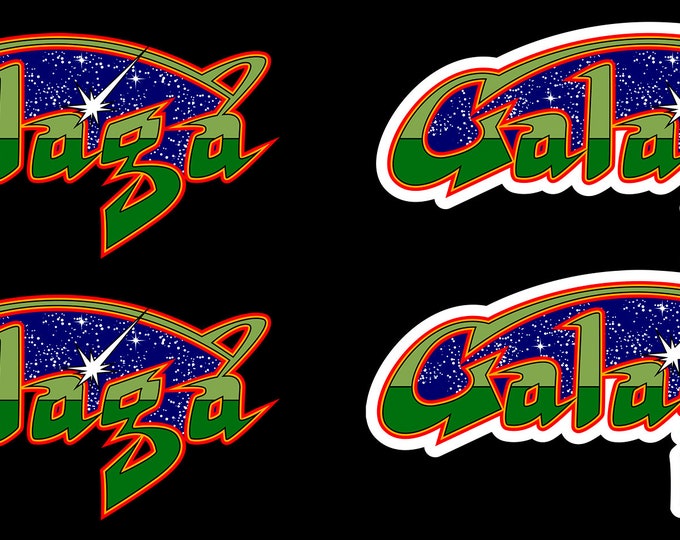 Galaga 24 Pack of Arcade Stickers : FREE SHIPPING - Etsy
