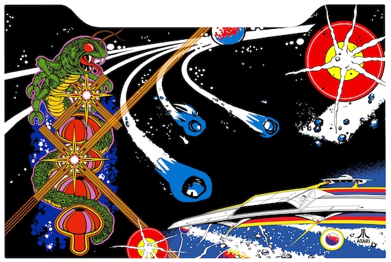 Asteroids Arcade Art