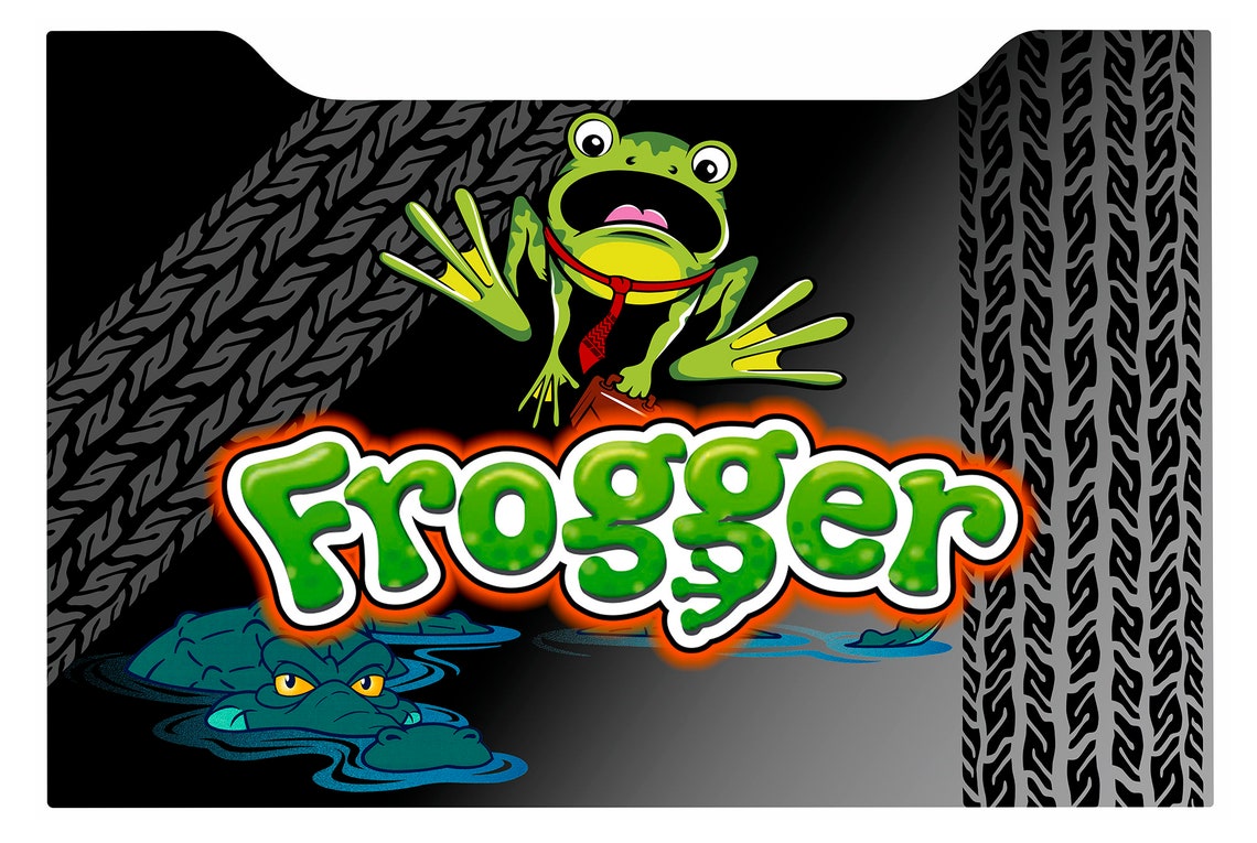 Frogger Arcade 1up Cabinet Riser Graphics Decals Stickers - Etsy