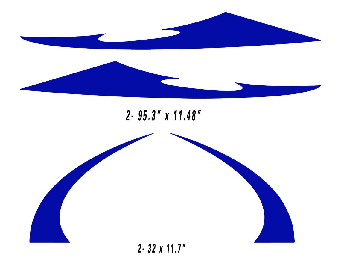 RV, Trailer Hauler, Camper, Motor-home Large Decals/graphics Kits 28-k ...