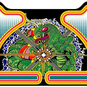 Centipede Arcade 1up Cabinet Riser Front Sides Graphics Decals Stickers ...