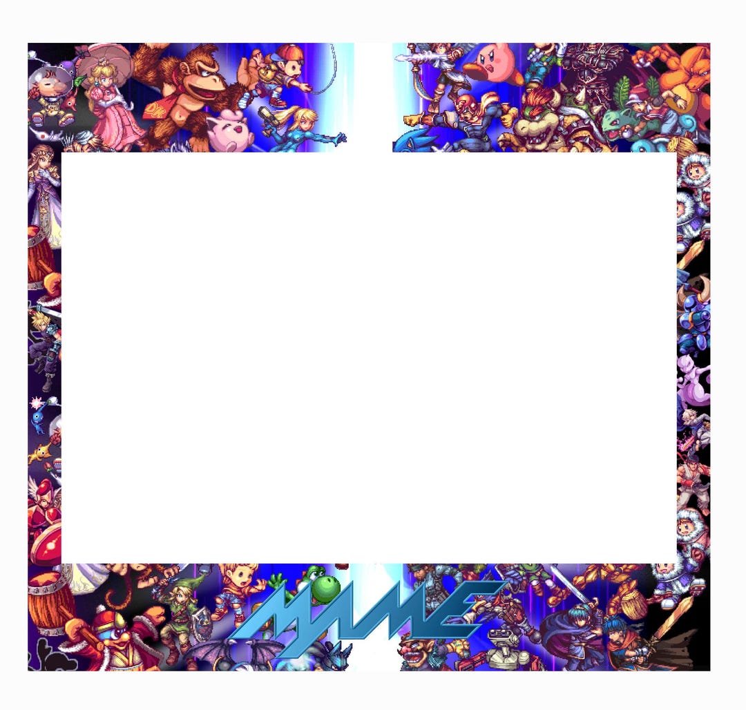 Mame Arcade Monitor Bezel Sticker Decal - Etsy