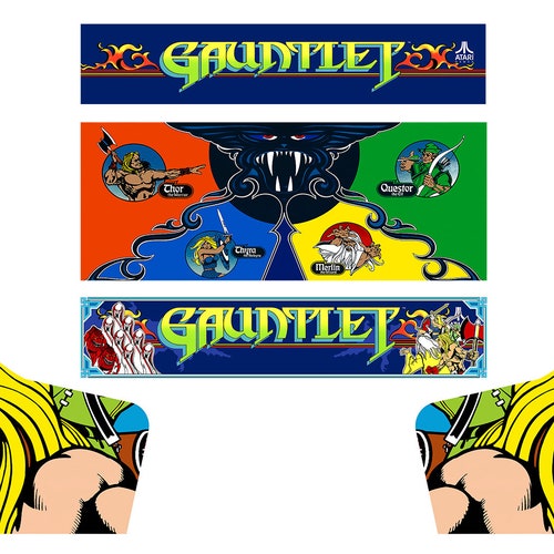 GALAGA Arcade Cabinet Graphics for Reproduction Side Art - Etsy