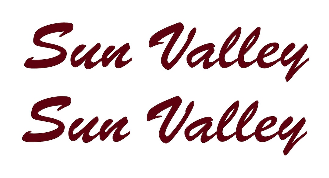 2 RV Camper Pop up Coleman Fleetwood Sun Valley Logo Graphics Decals ...