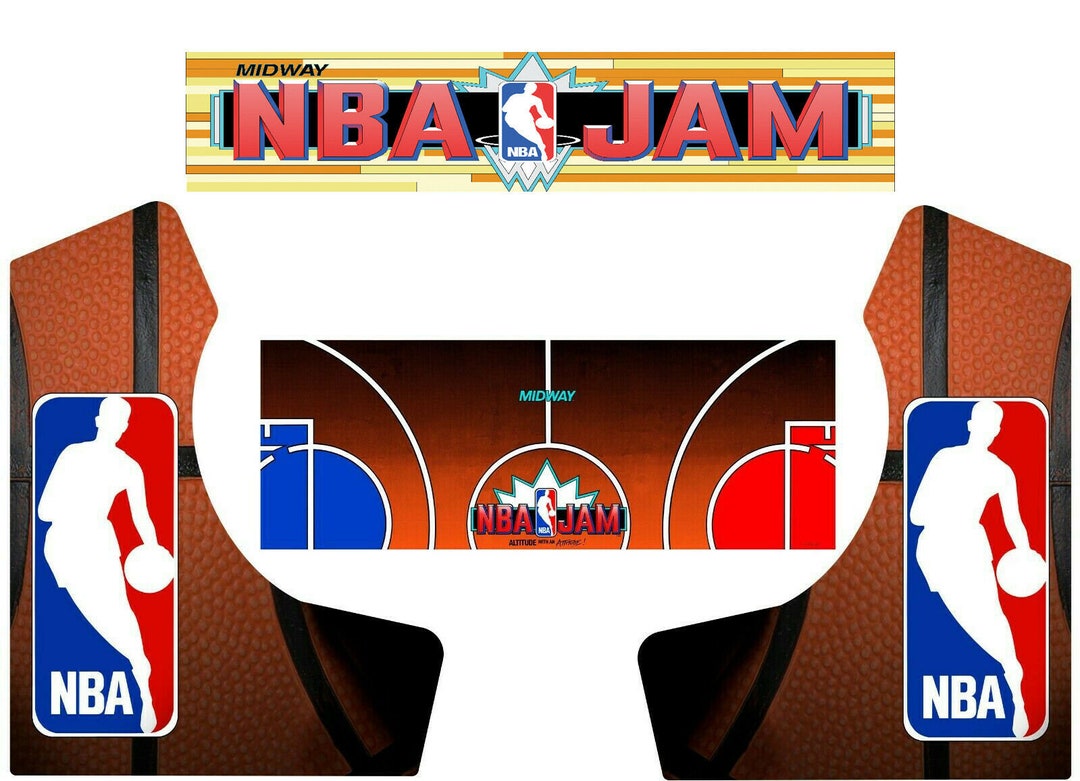 NBA Jam Bartop Arcade Side Art Arcade Cabinet Graphics Marquee Cpo - Etsy