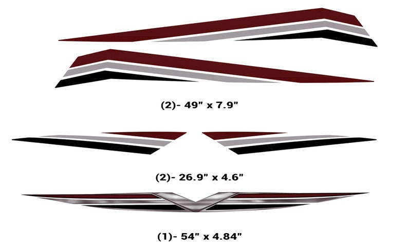 RV Trailer Camper Motorhome Large Vinyl Decals/graphics - Etsy