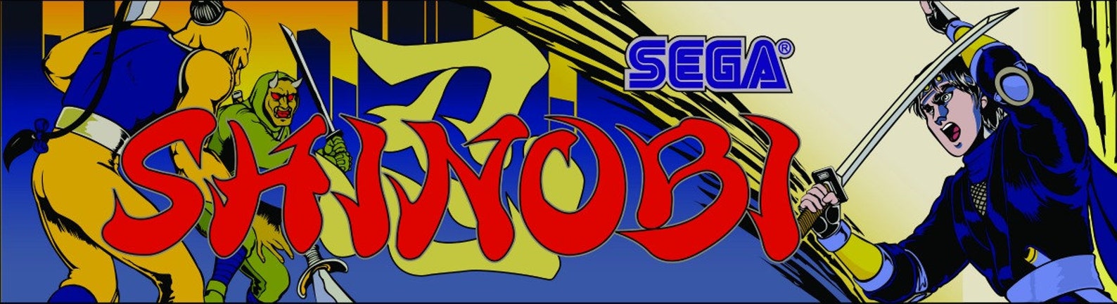 Sega Shinobi Arcade Marquee for Reproduction Header/backlit Sign - Etsy