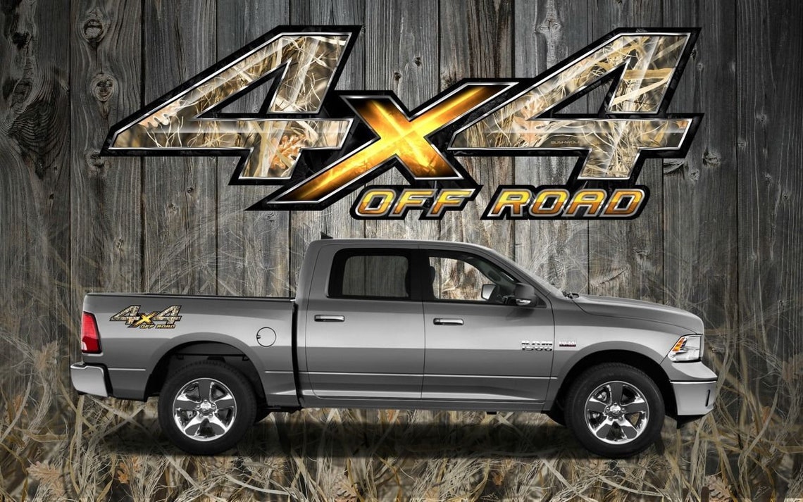 2 4x4 off Road Truck Camouflage Camo Truck Bed Decals | Etsy