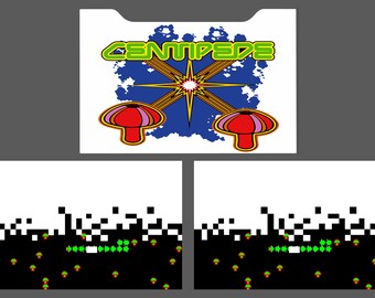 Centipede Arcade 1up Cabinet Riser Front Sides Graphics Decals | Etsy