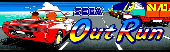 Outrun Arcade Marquee for Reproduction Header/backlit Sign - Etsy
