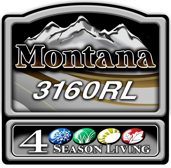 1 RV Trailer Keystone Montana Logo Decal Graphic-3160rl - Etsy