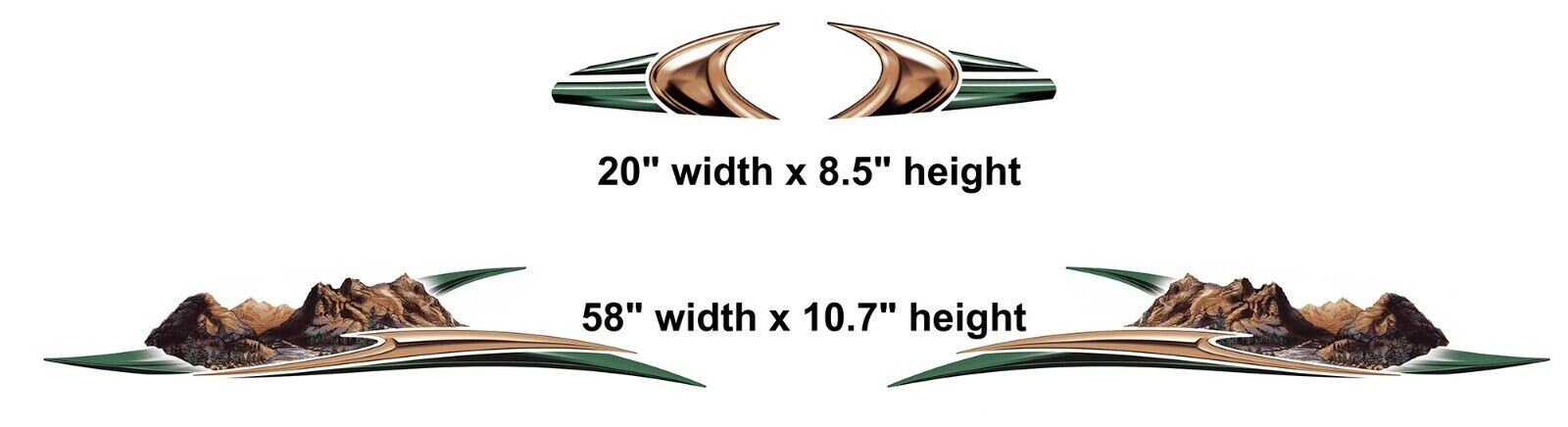 RV Trailer Camper Motorhome Large Vinyl Decals/graphics - Etsy