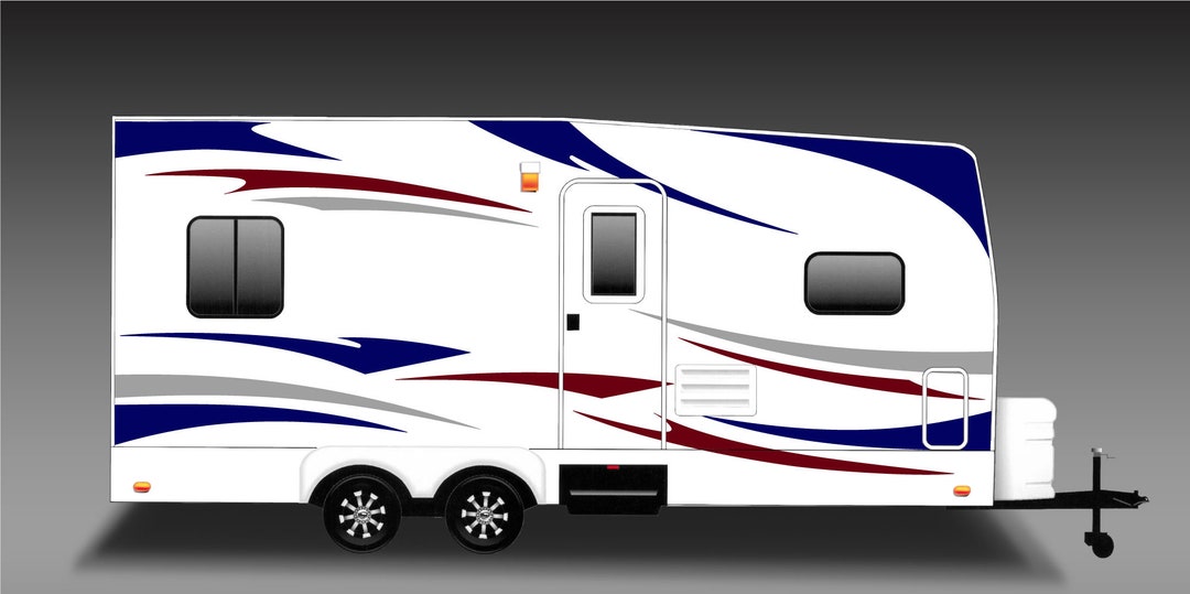 RV, Trailer Hauler, Camper, Motor-home Large Decals/graphics Kits 24-k ...
