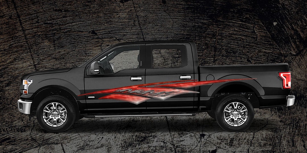 2 Car Truck Trailer Side Decals Graphics Stripes Vinyl -A1R - Etsy