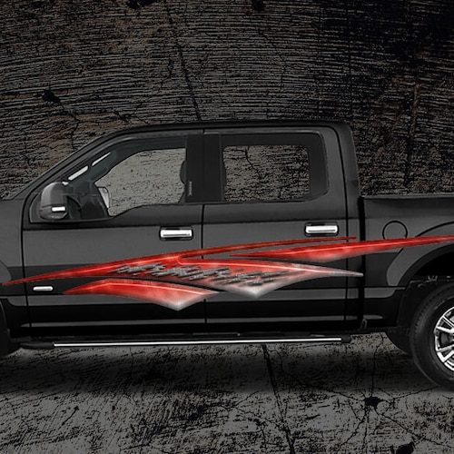 2 Car Truck Trailer Side Decals Graphics Stripes Vinyl A1NDT - Etsy