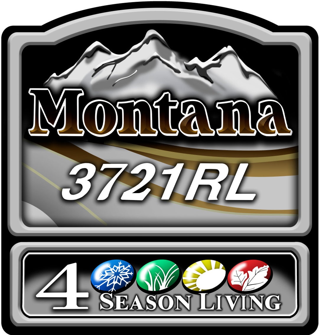 1 RV Trailer Keystone Montana Logo Decal Graphic-3721rl - Etsy