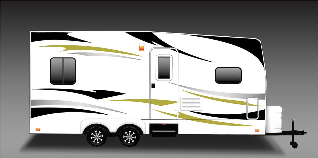 RV, Trailer Hauler, Camper, Motor-home Large Decals/graphics Kits 24-k ...