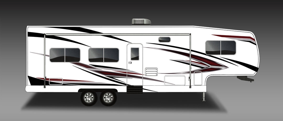 RV, Trailer, Camper, Motorhome Large Vinyl Decals/graphics Kit-k-0010 ...