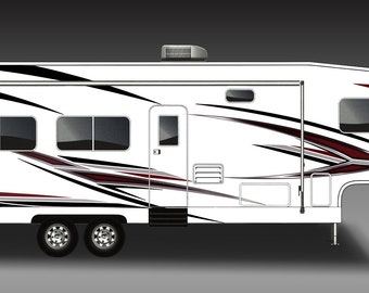 RV Trailer Camper Motorhome Large Vinyl Decals/graphics | Etsy