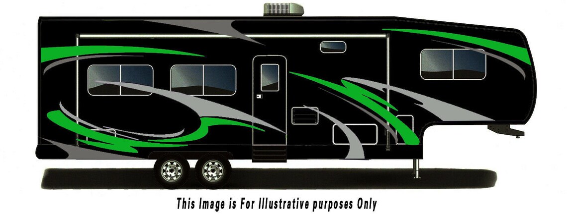 RV, Trailer Hauler, Camper, Motor-home Large Decals/graphics Kits 28-K ...