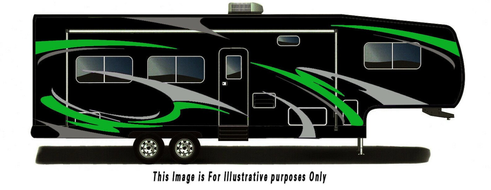 RV, Trailer Hauler, Camper, Motor-home Large Decals/graphics Kits 28-K ...