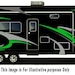 RV, Trailer Hauler, Camper, Motor-home Large Decals/graphics Kits 28-K ...