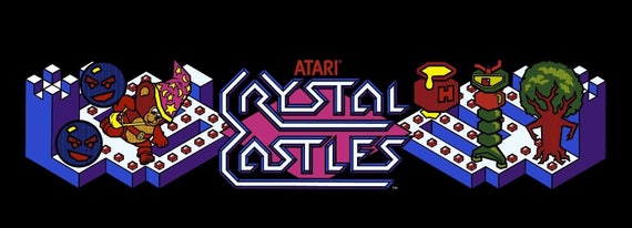 Crystal Castles Atari Arcade Marquee for Reproduction | Etsy