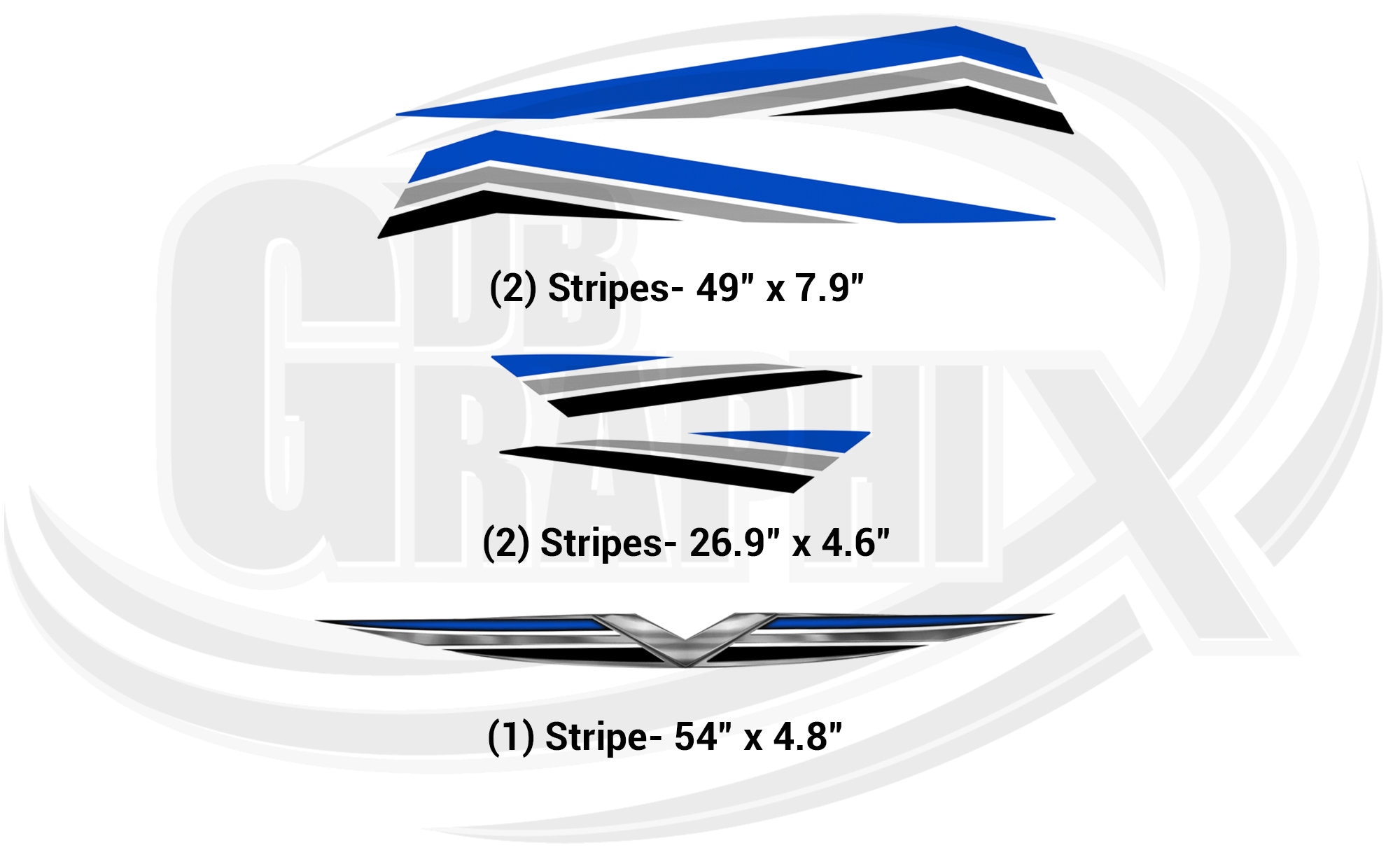 RV, Trailer, Camper, Motorhome Large Vinyl Decals/graphics Kit-k-0010bl ...