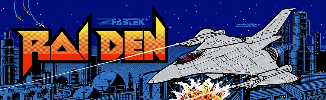 Raiden Arcade Marquee for Reproduction Header/backlit Sign - Etsy