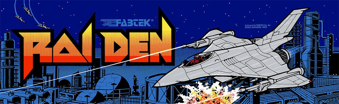 Raiden Arcade Marquee for Reproduction Header/backlit Sign - Etsy