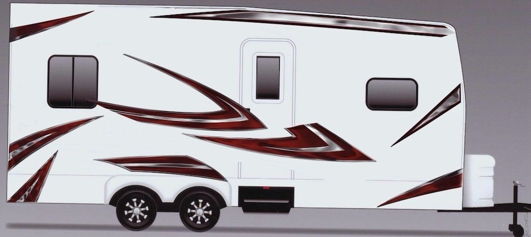 RV, Trailer, Camper, Motorhome Large Vinyl Decals/graphics Kit-k-0002 ...