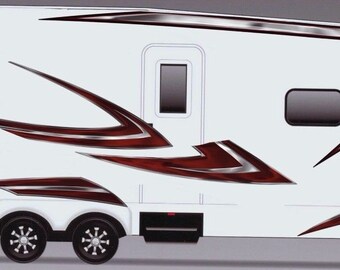 RV Trailer Camper Motorhome Large Vinyl Decals/graphics | Etsy