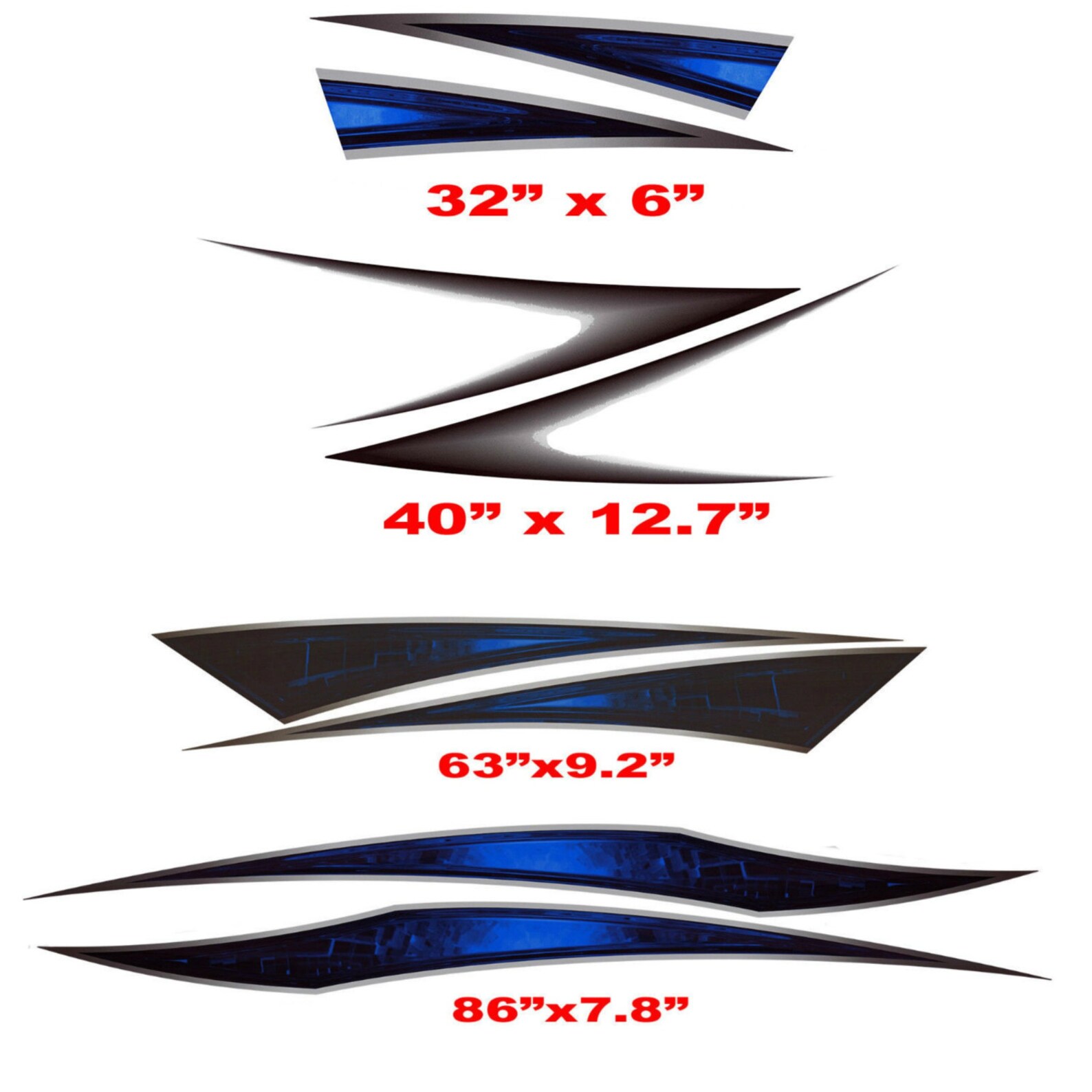 RV, Trailer, Camper, Motorhome Large Vinyl Decals/graphics Kit-k-0004 ...