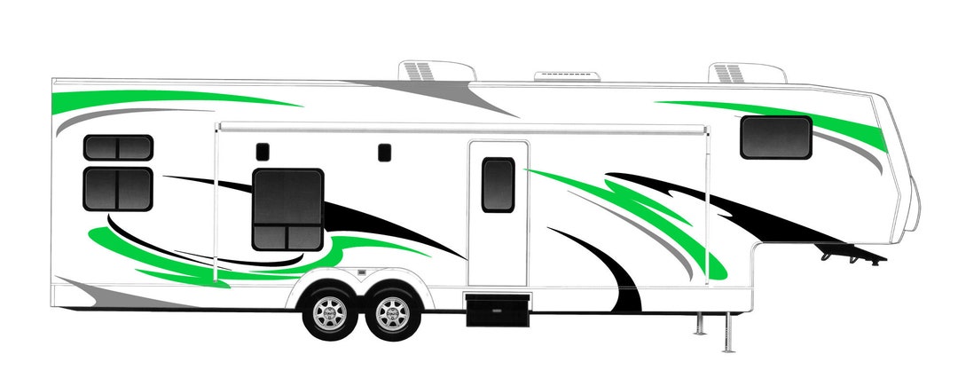 RV, Trailer Hauler, Camper, Motor-home Large Decals/graphics Kits 28-K ...