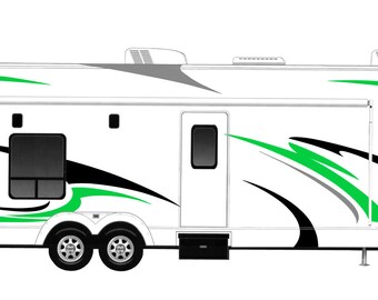 RV, Trailer Hauler, Camper, Motor-home Large Decals/graphics Kits 28-k ...
