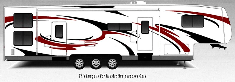 RV, Trailer Hauler, Camper, Motor-home Large Decals/graphics Kits 30-k ...