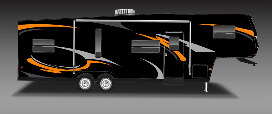 RV Trailer Hauler Camper Motor-home Large Decals/graphics - Etsy