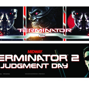 Arcade 1up Terminator 2 Judgment Day Marquees for Reproduction Backlit ...