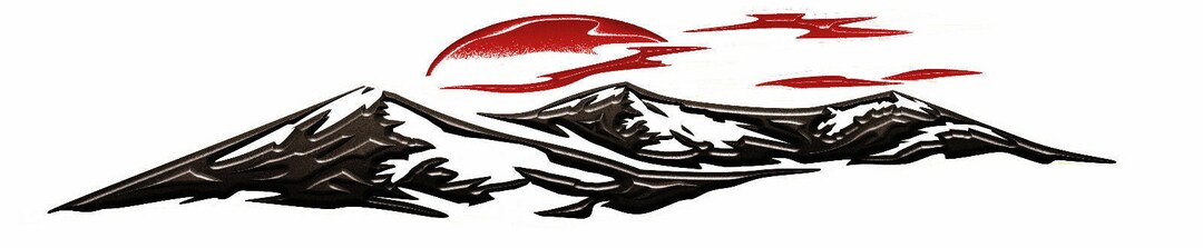 1 RV Trailer Camper Mountain Graphic Decal -724-6 - Etsy