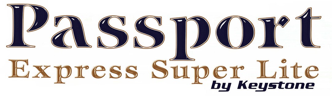 1 Rv Trailer KEYSTONE PASSPORT EXPRESS Super Lite Logo Graphic Decal ...