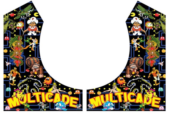 Multicade Bartop Arcade Side Art Arcade Cabinet Graphics - Etsy Australia
