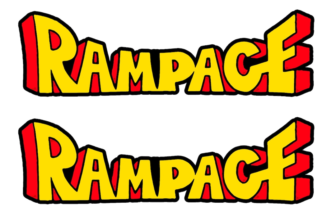 Rampage Arcade Cabinet Graphics Logos Side Art - Etsy