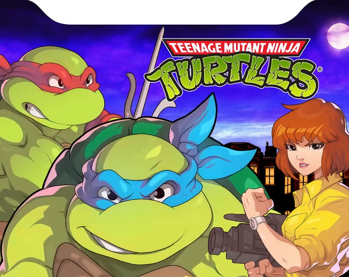 TMNT Arcade 1up Cabinet Riser Graphic Decal Sticker - Etsy