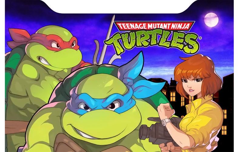 TMNT Arcade 1up Cabinet Riser Graphic Decal Sticker - Etsy