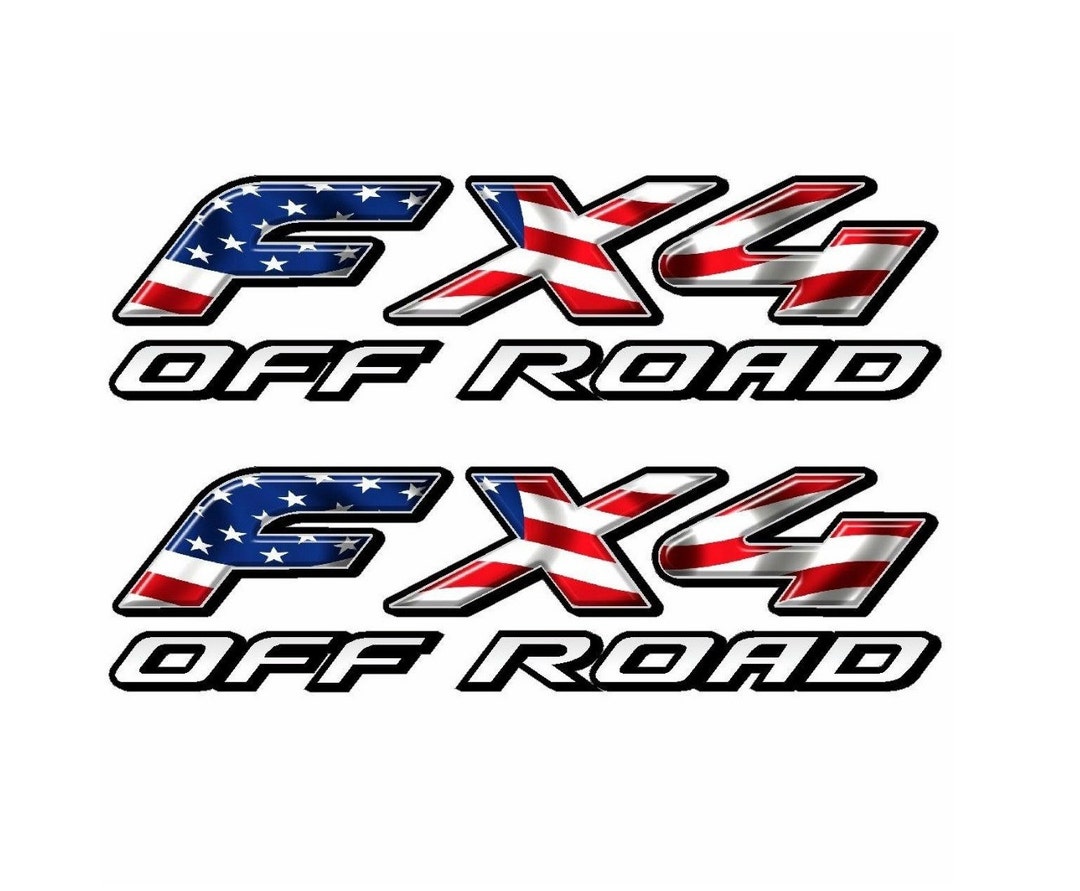 Pair 4x4 off Road FX4 Flag Bed Decals Stickers Truck-t-21 - Etsy
