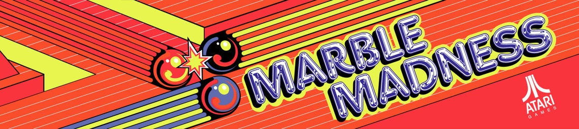 Marble Madness Atari Arcade Classics Marquee for Reproduction - Etsy