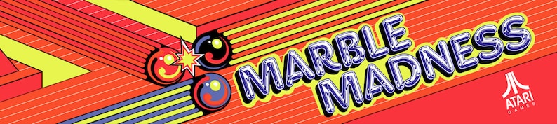 Marble Madness Atari Arcade Classics Marquee for Reproduction - Etsy