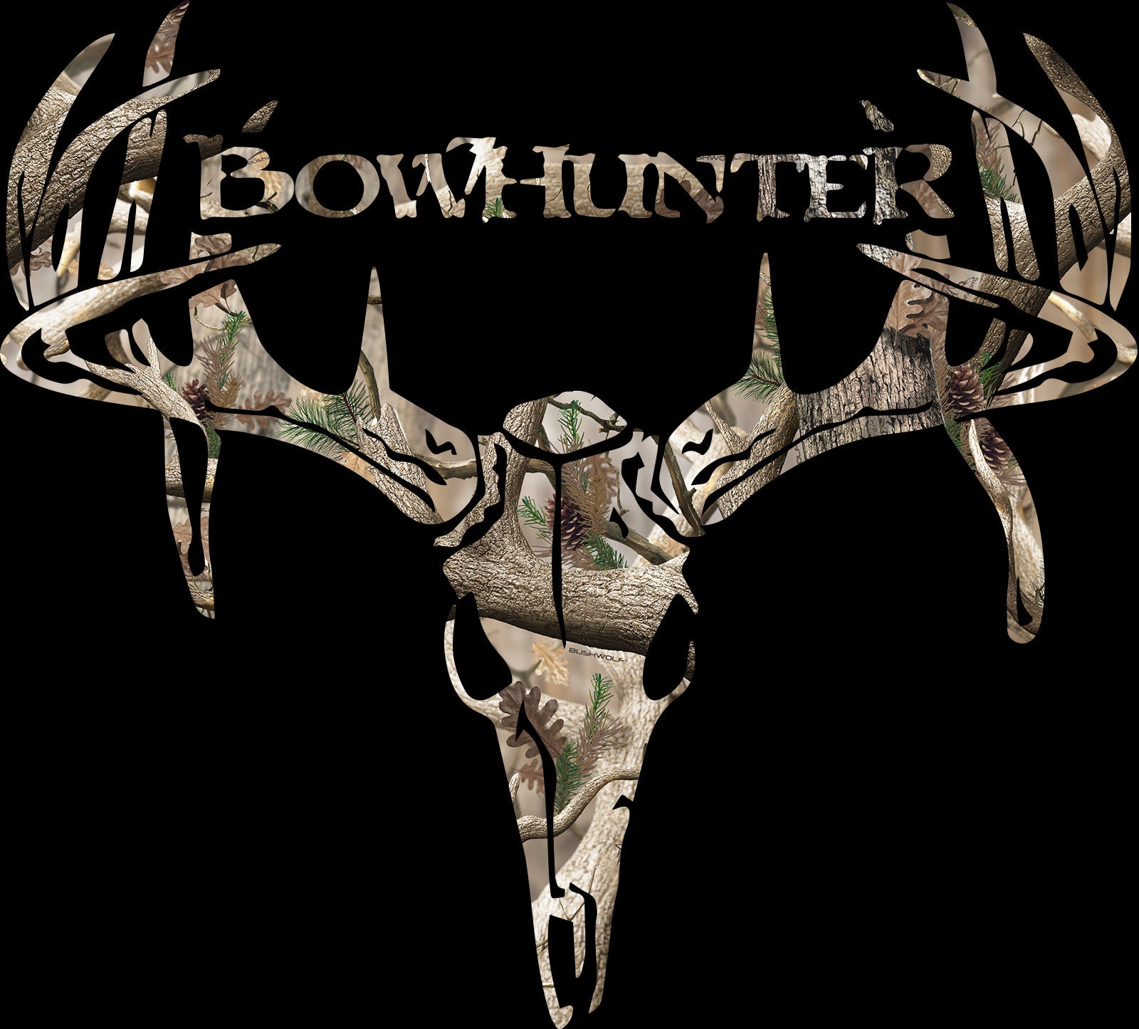 Bow Hunting Deer Skull Camo Graphic Decal Sticker - Etsy
